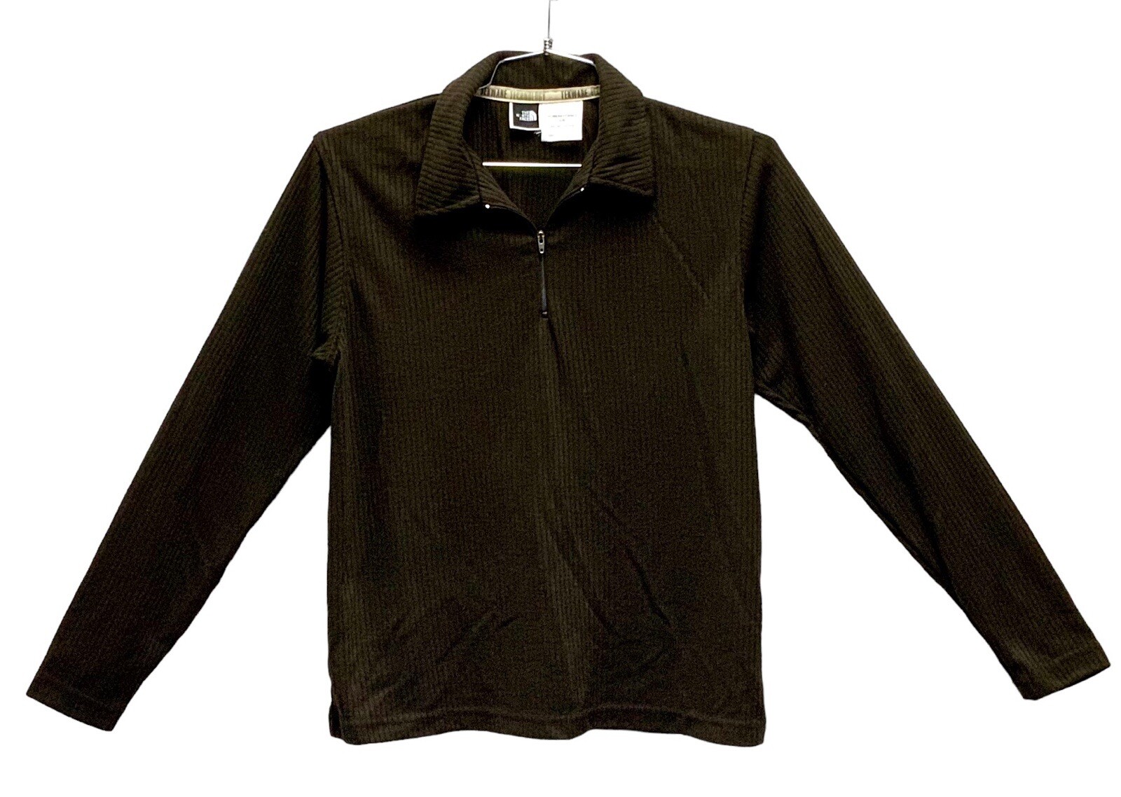 Vintage Tekware The North Face Ribbed Brown Quarter Z… - Gem