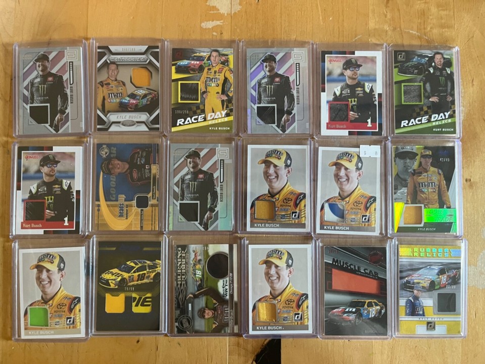 Kyle Busch Kurt Busch Autograph 30 Card Lot NASCAR Racing | eBay