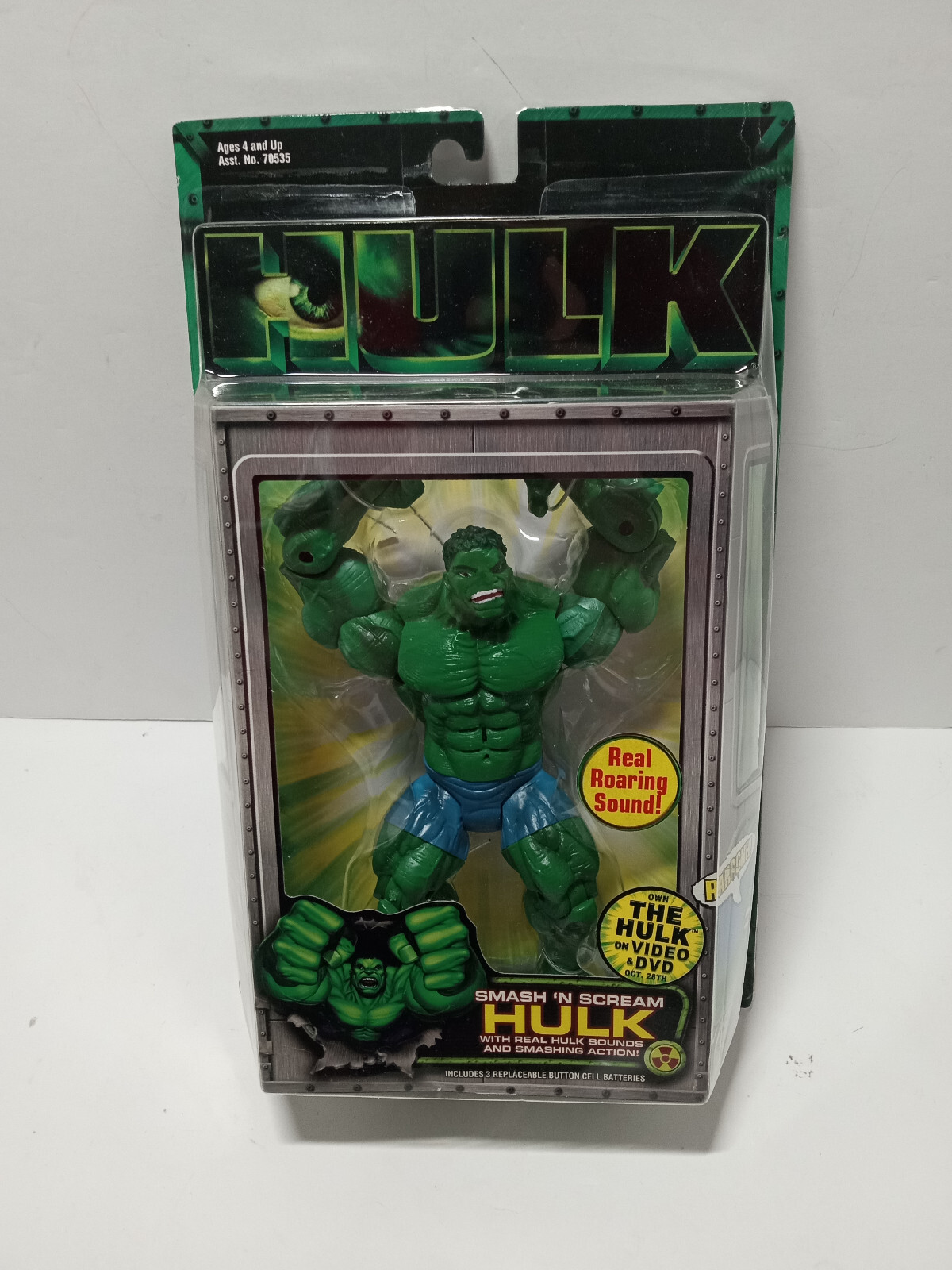 NEW Smash N Scream Hulk 2003 Movie. TOYBIZ ** FACTORY MISTAKE ...