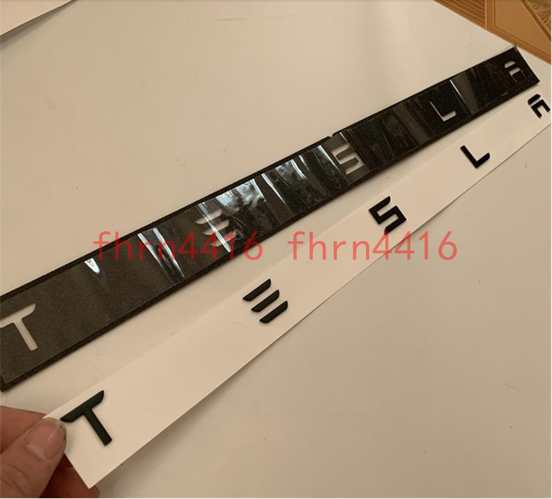 Trunk "TESLA" Letters Emblem for Tesla Model 3 S X Y 2017-2021 Matte Black
