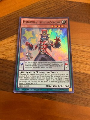 Performapal Pendulum Sorcerer CT13-EN007 Limited Edition Super Rare VLP ...