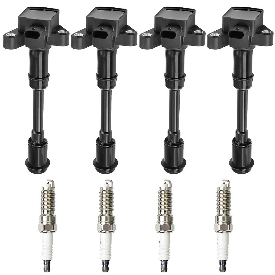 4X OEM New Ignition Coil & Iridium Spark Plugs For Ford Escape Fiesta 1 ...