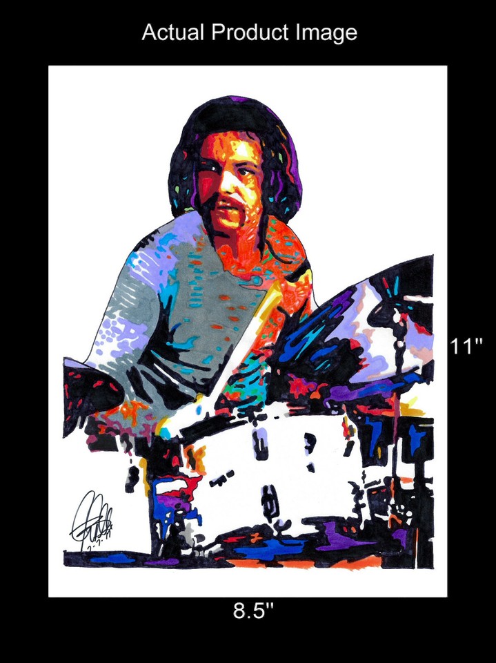 Danny Seraphine Chicago Drummer Rock Music Poster Print Wall Art 8.5x11 ...