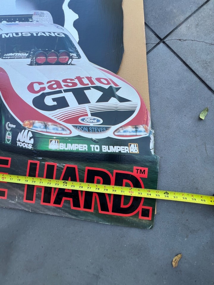 Vintage John Force Nascar NHRA Driver Lifesize Cardboard Cutout Standup ...