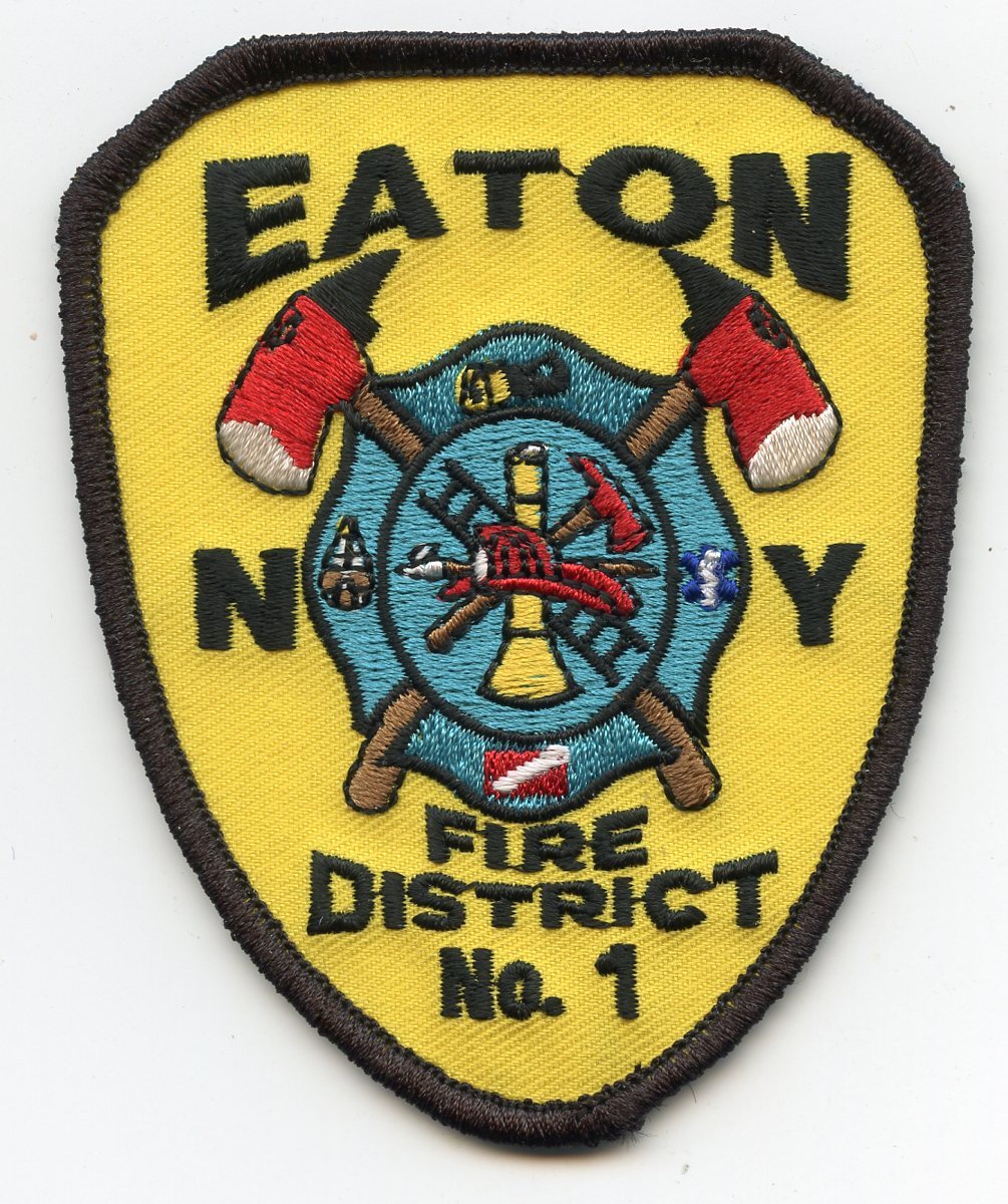 EATON NEW YORK NY Fire District FIRE PATCH | eBay