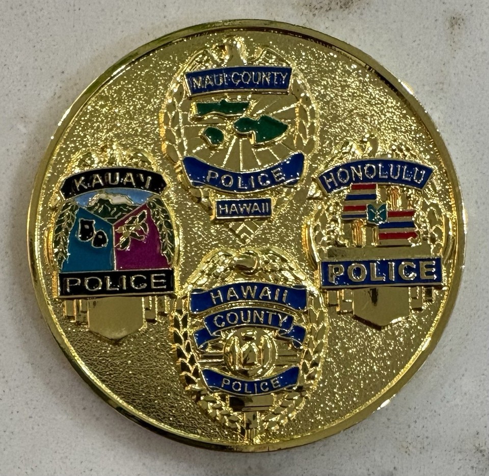 Hawaii Organization Of Police Officers Challenge Coin Maui Honolulu ...