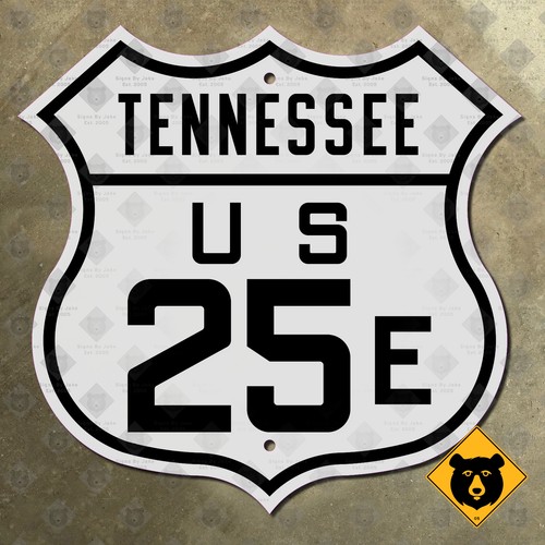 Tennessee US Route 25E highway marker road sign shield Newport ...