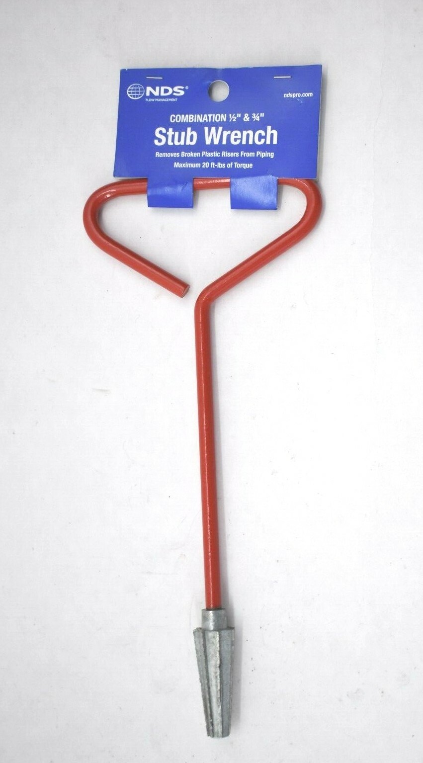 NDS Flow Management Stub Wrench Combination 1/2" And 3/4" Plastic ...