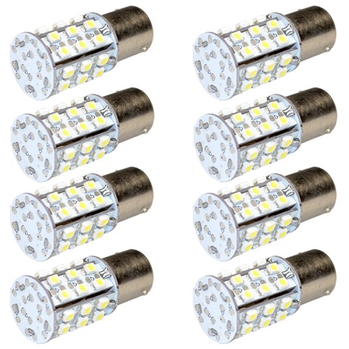 8-Pack BA15s Bayonet Base LED Bulb Warm White for #93-1156 RV Lights ...
