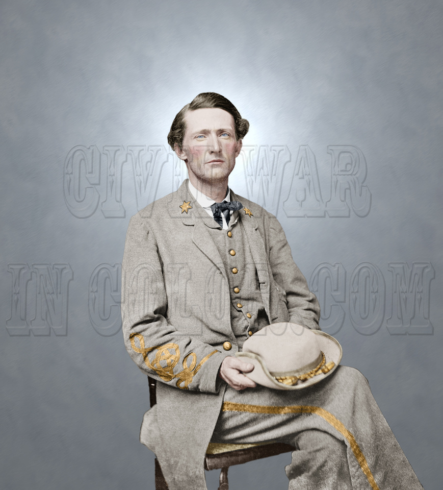 Col John Singleton Mosby Grey Ghost Confederate Civil War color photo ...