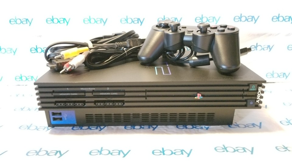 Sony PlayStation 2 PS2 Fat Console System Bundle Working! w/ Cords ...