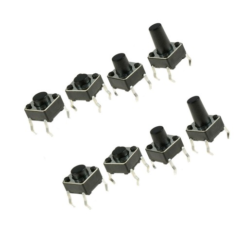 100PCS SPST Mini Micro Momentary Tactile Push PCB Button Switch 6x6x4 ...