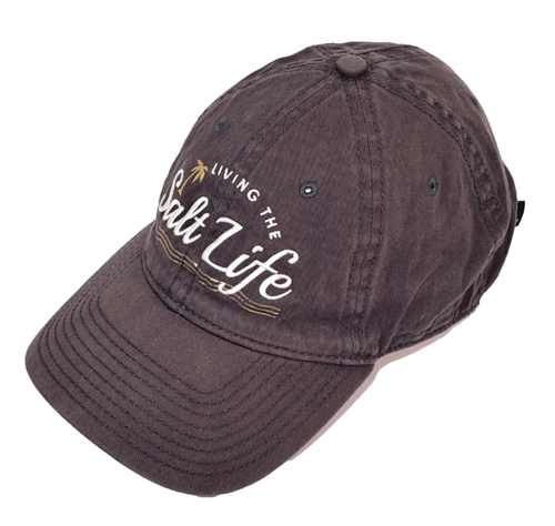 Living The Salt Life Cap Strapback Adjust Hat Wash Out Style ...