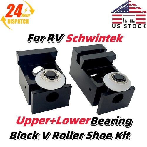 Upper+Lower Bearing Block W/ V Roller Shoe For RV Schwintek Slide Out ...