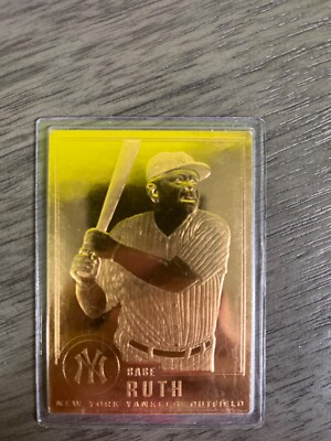 BABE RUTH 1996 CMG Gold Baseball Card #30 Factory Sealed Yankees | eBay