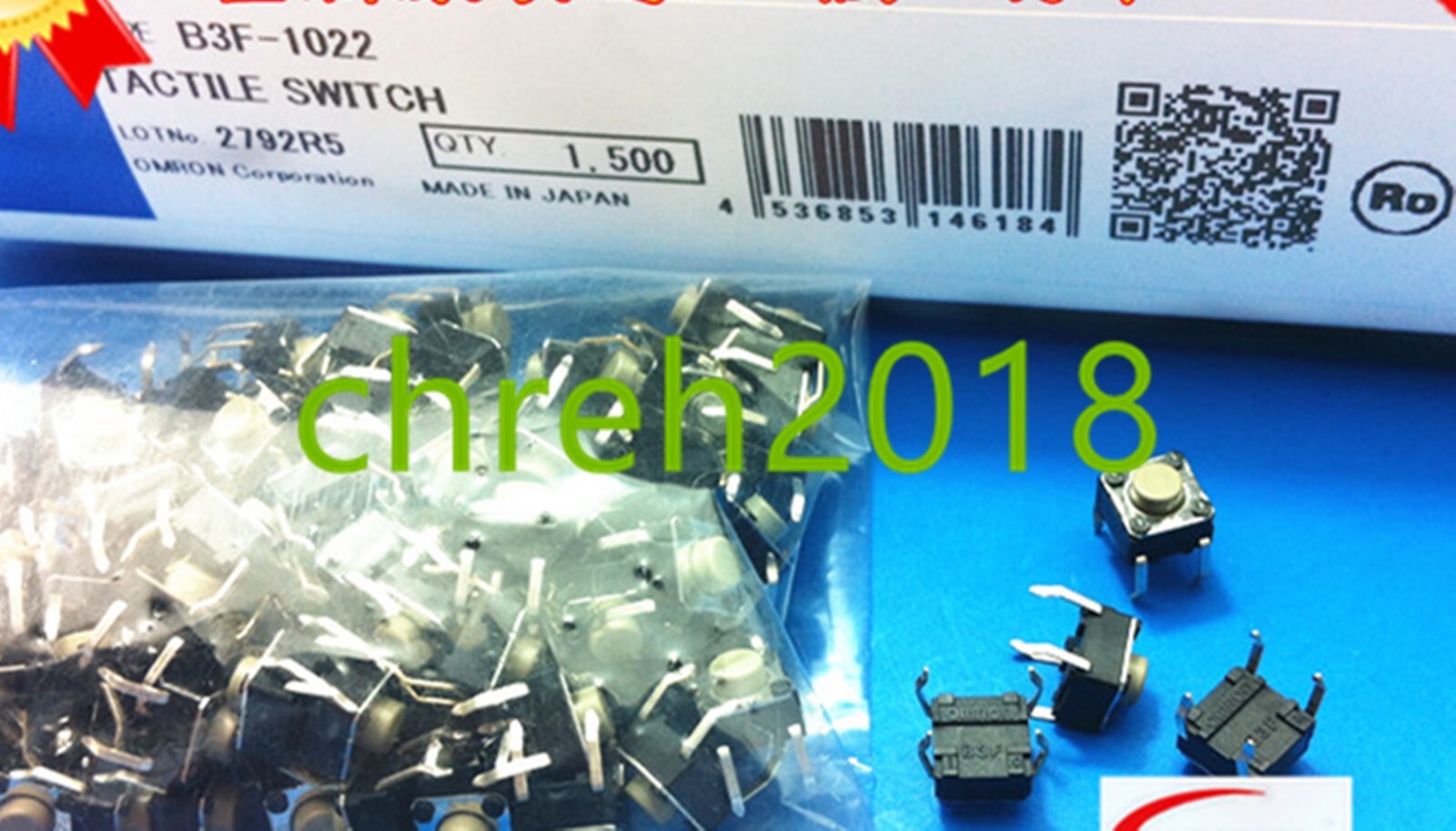 10 PCS NEW Omron B3F-1022 Micro touch switch button 6*6*5mm button vertical | eBay