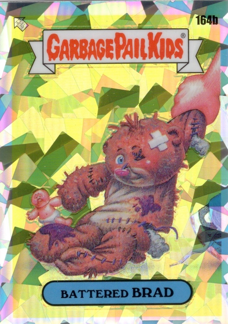 2021 GARBAGE PAIL KIDS GPK CHROME 4 ATOMIC REFRACTOR BATTERED BRAD 164b ...