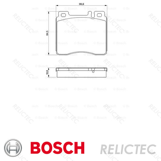 Front Brake Pads Set MB:W140,C140,R129,S,SL A0024201220 0024201220 ...