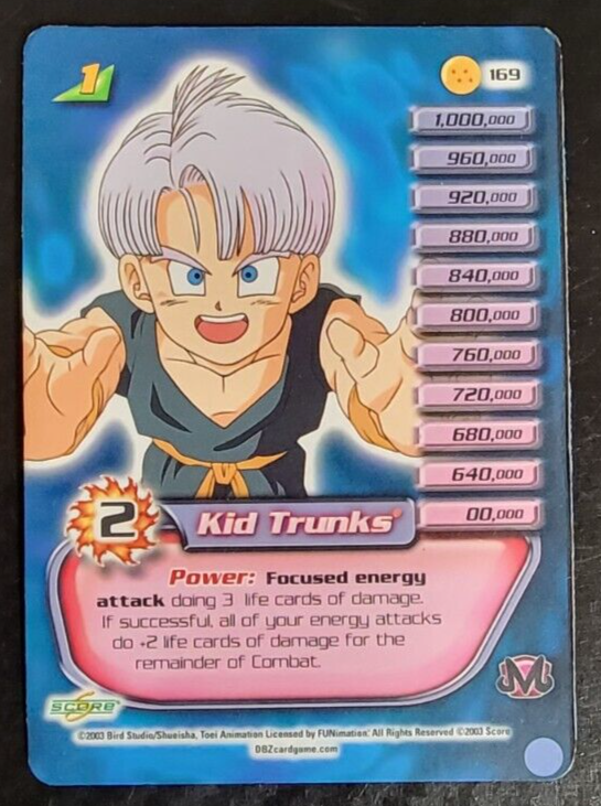 Dragon Ball Z Trading Card - Kid Trunks #169 - Foil | eBay