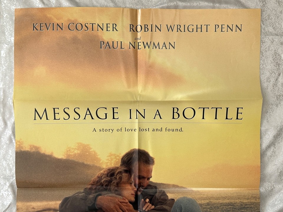 1999 MESSAGE IN A BOTTLE Movie Poster Kevin Costner Robin Wright Penn ...