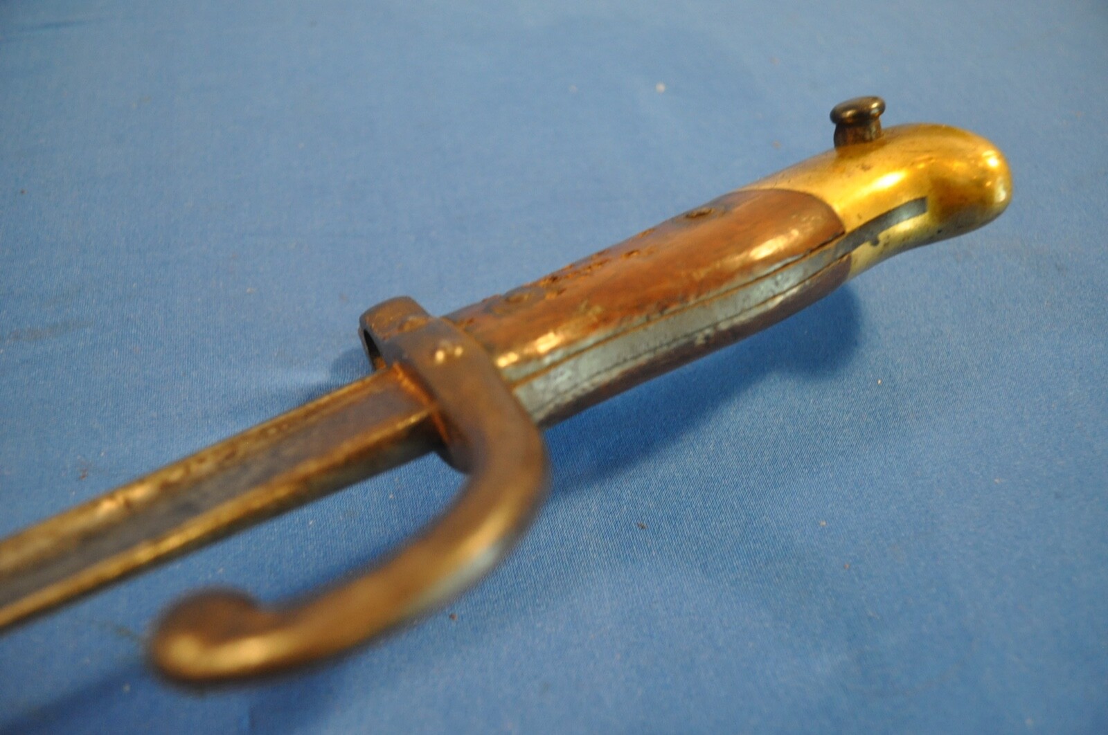 FRENCH 1874 GRAS RIFLE BAYONET & SCABBARD ST. ETIENNE 1879 | eBay