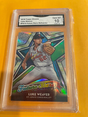 LUKE WEAVER CARDINALS 2018 TOPPS CHROME FUTURE STARS REFRACTOR # FS15 ...