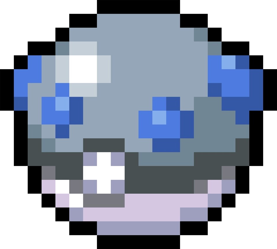 1.5" Pokémon Pokéball Pattern Sprite PC Icon Pixel Glossy Waterproof ...