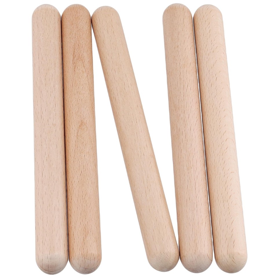 50 PCS 8 Inch Wooden Rhythm Sticks, 25 Pairs Musical Rhythm Stick Set ...