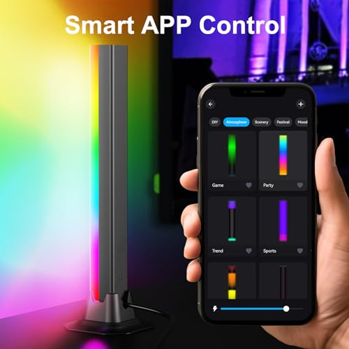 RGB Light Bar, Smart Music Sync RGB IC LED Lights Bars, USB Powered ...