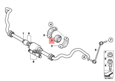 Genuine BMW ROLLS-ROYCE Alpina X5 M X6 Stabilizer Rubber Mounting ...