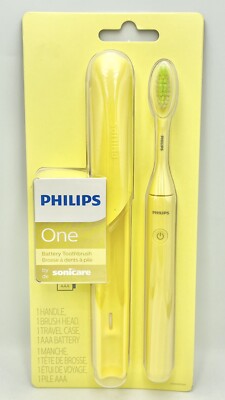 Philips One by Sonicare Battery Toothbrush, Mango Yellow, HY1100/02 | eBay