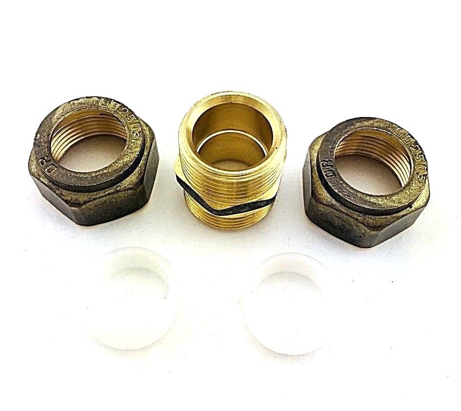 AW AW1101 20Cx20C 20mm ¾" Brass Union Nylon Olive Compression, Reg ...