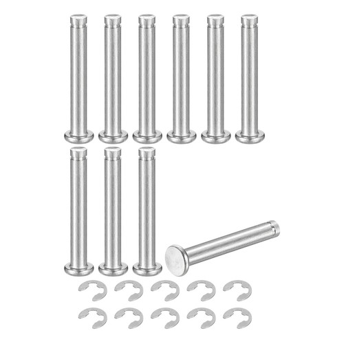 10Set M5x35mm 304 Stainless Steel Cylindrical Shaft Snap Ring Locating ...