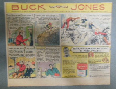 Post Cereal Ad: Buck Jones Cowboy Prizes Premiums from 1930's 7 x 10 ...