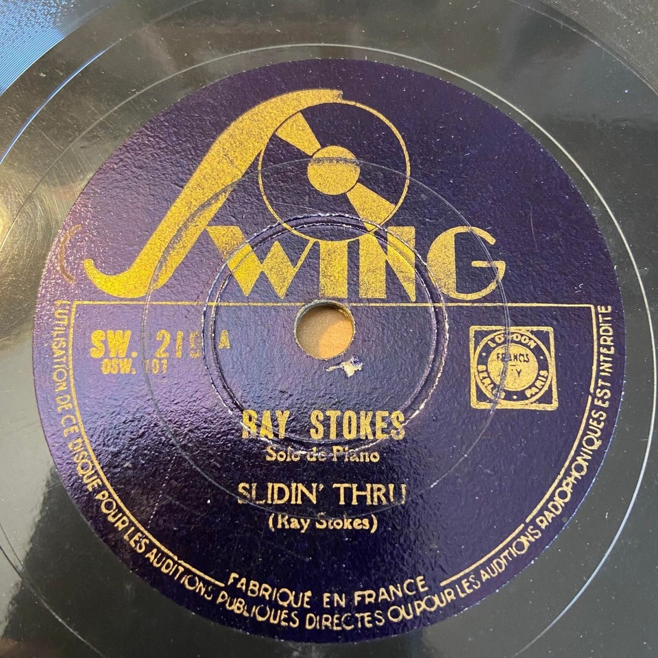 French 78 Jazz SWING Ray Stokes ‎ Slidin' Thru Marie Piano solo | eBay