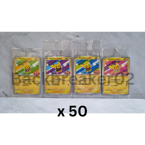 Set 4 x 50 Pikachu Batik, Xatu, Staryu, Flower Pokemon Indonesia 101 ...