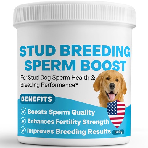 Stud Dog Breeding Supplement – Promotes Sperm Quality, Count Motility ...