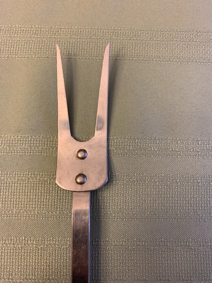 STANHOME Stainless Meat Fork Brown Swirl Bakelite Handle 13 ¼” | eBay