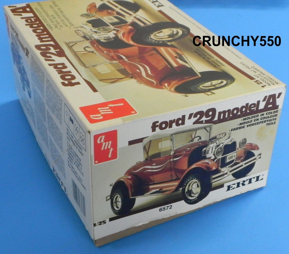 AMT ERTL Ford '29 1929 Model "A" 1/25 Scale Model Kit #6572 Open Box | eBay