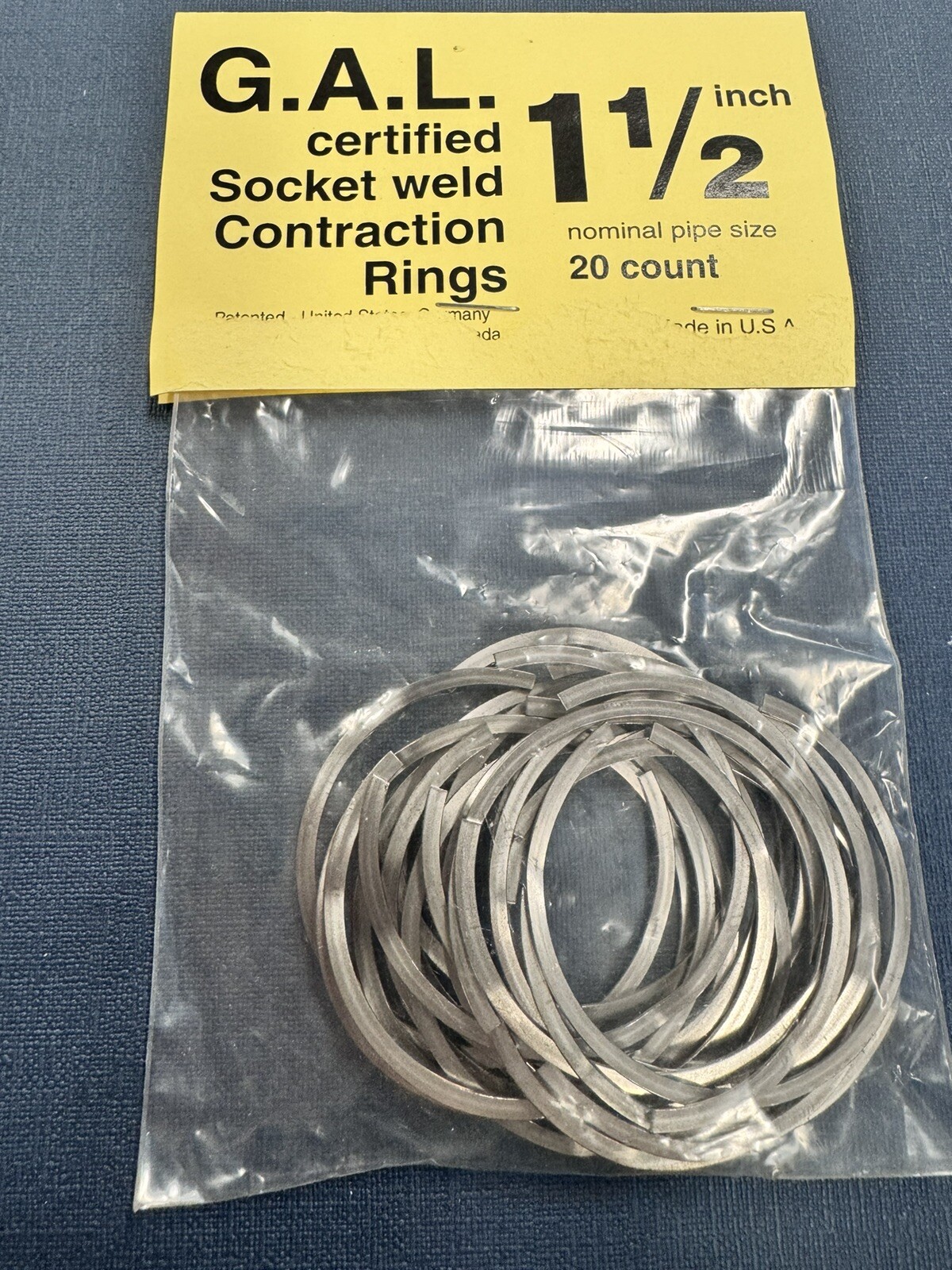 (20) Socket Weld Contraction Rings 1-1/2” G.A.L Gage Co. Gap-A-Let | eBay