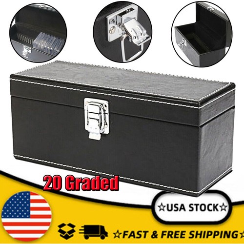 20 Graded Certified NGC/PCGS Collection Coin Slab Aluminum Storage Box ...
