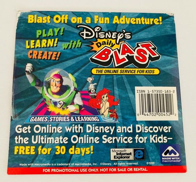 Disney Interactive CD-ROM Sampler The D Show (CD-ROM) 1998 for sale ...