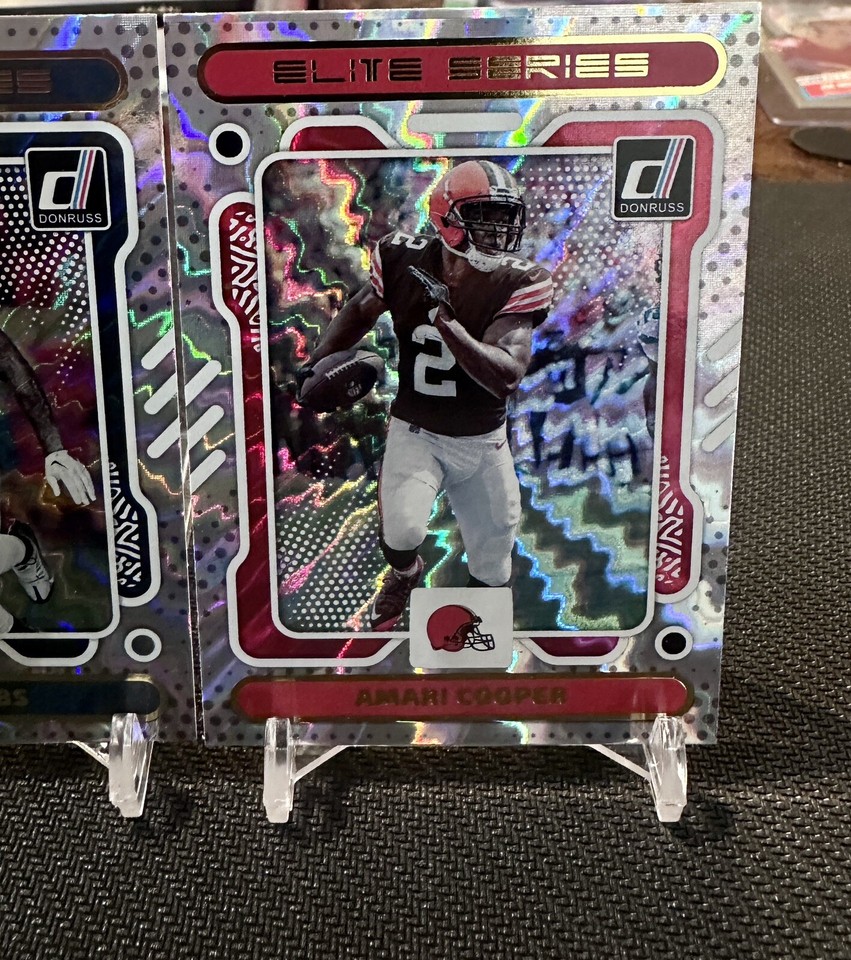 Christian McCaffrey , Josh Jacob’s, Amari Cooper 2023 DONRUSS ELITE ...