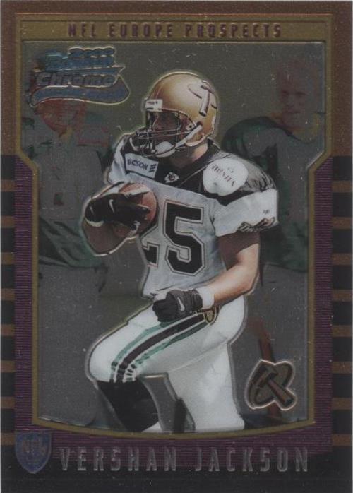 2000 Bowman Chrome - NFL Europe Prospects Vershan Jackson #150 (RC) for ...
