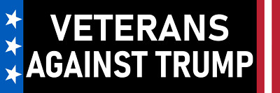 Veterans Against Trump Magnet 3x10 Bumper Sticker Size Unfit to be ...