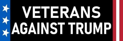 Veterans Against Trump Magnet 3x10 Bumper Sticker Size Unfit to be ...