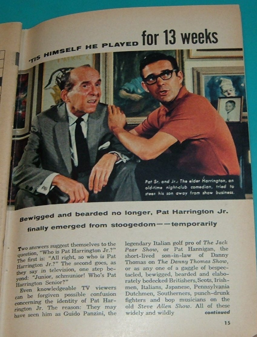 Pat Harrington Sr Pat Harrington Jr. IMDb