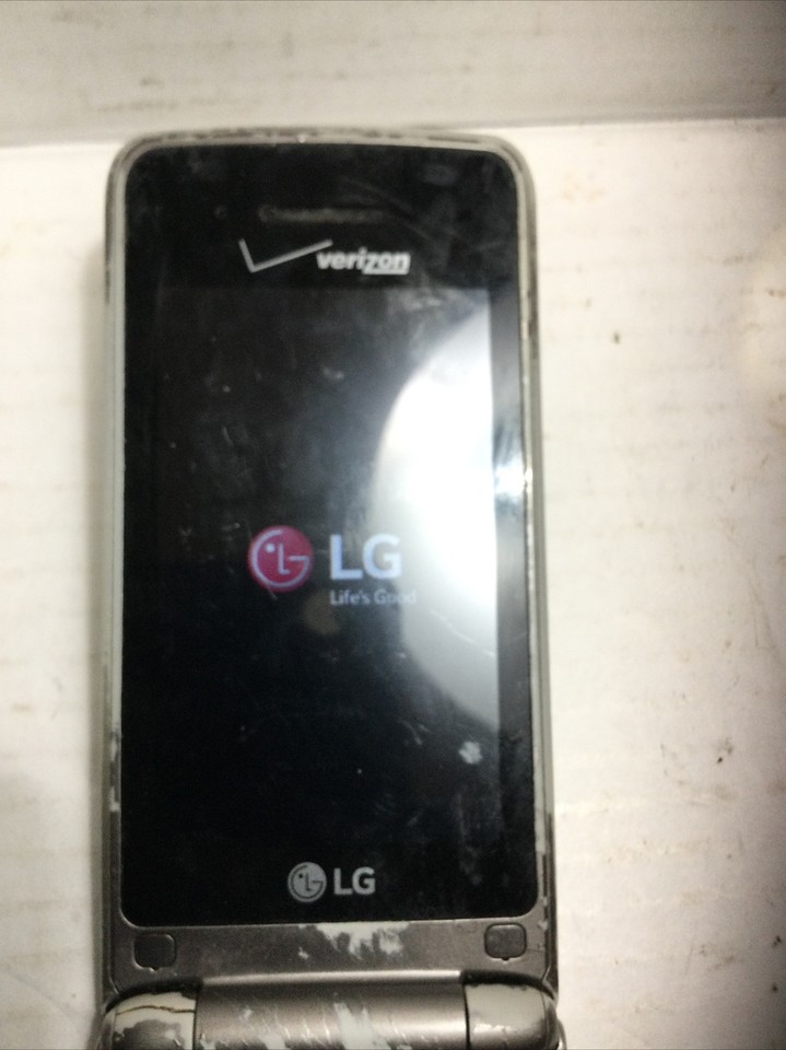 LG Exalt 2 II VN370 - Gray ( Verizon ) Rare Cellular Flip Phone Powered ...