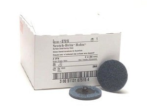 Scotch-Brite 2" Blue Aluminum Oxide Roloc Surface Conditioning Disc 3M ...