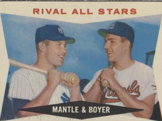 1960 Topps - Ken Boyer Mickey Mantle #160 for sale | eBay